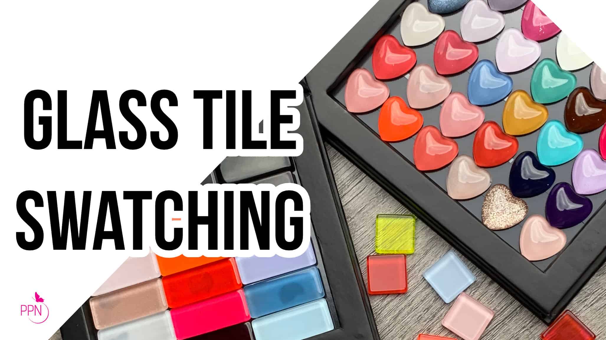 How to Swatch Glass Tiles | New Way to Nail Swatching! - Paola Ponce Nails