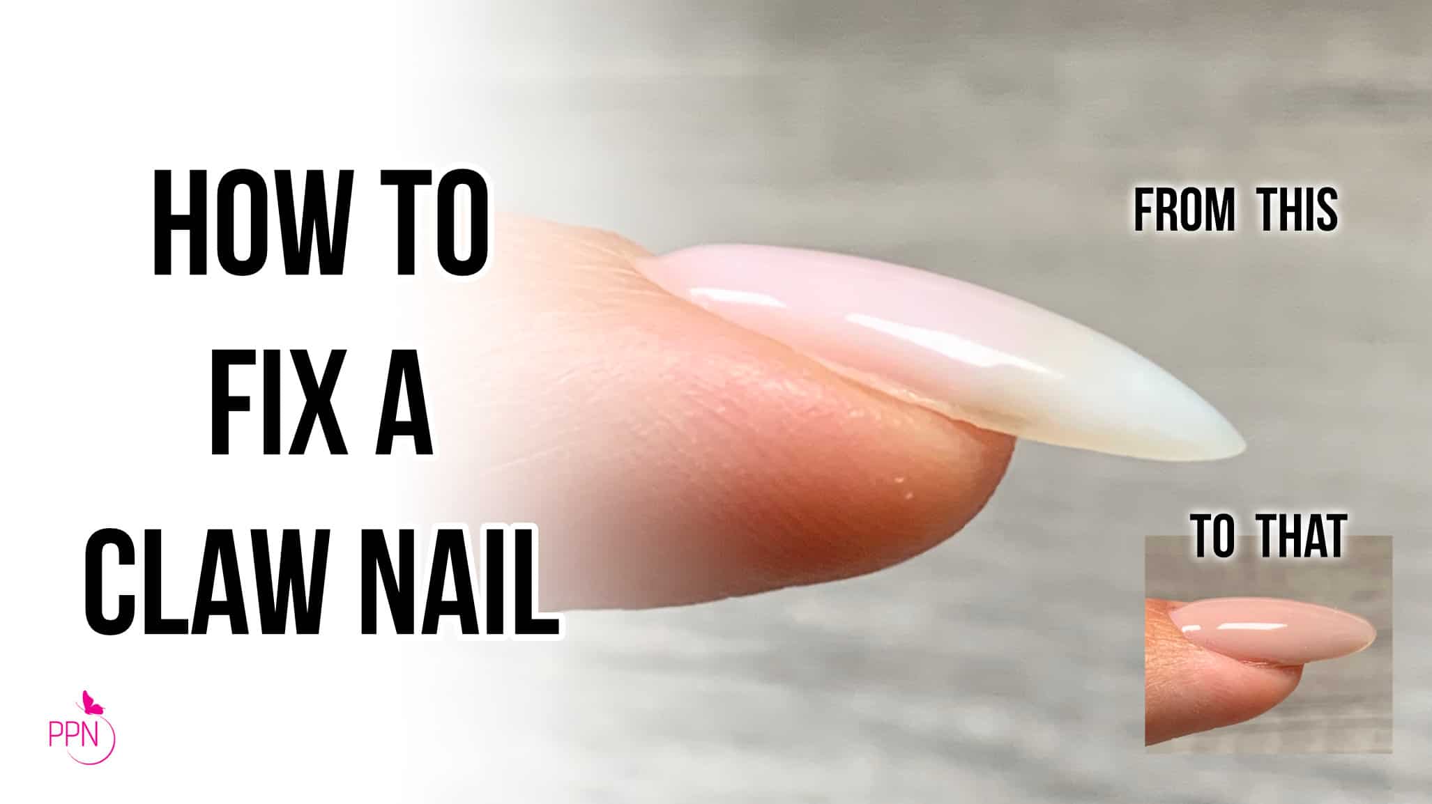 How to Fix a Claw Nail | Gel Nail Extension Method - Paola Ponce Nails