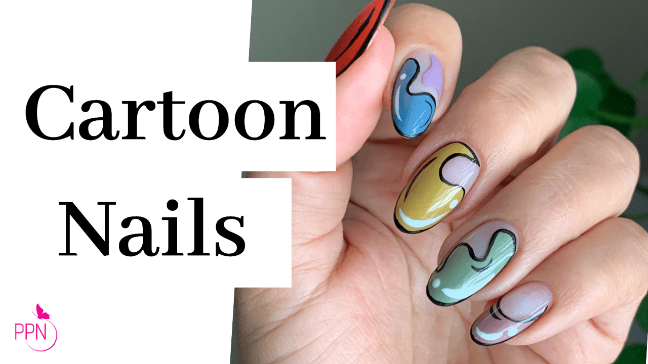 Trending: Cartoon Nails Over Gel Nail Overlay - Paola Ponce Nails