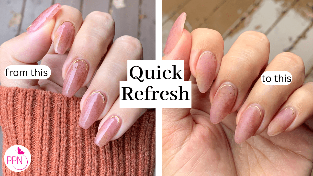 How To Do A Quick Refresh On Relatively New Soft Gel Nails | From Coffin To Oval Easily! – Paola ...