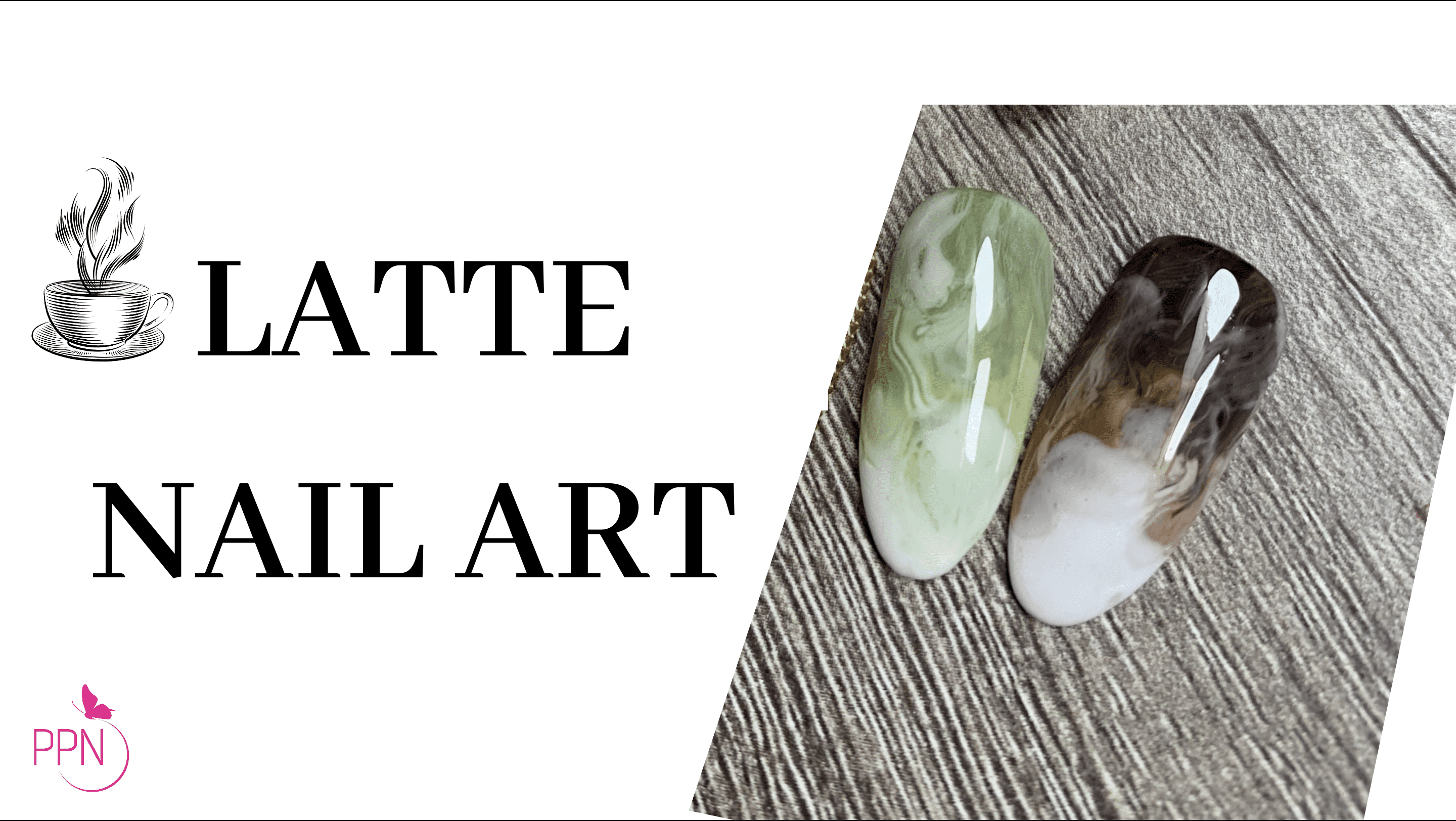 How To Latte Nail Art Using Soft Gel - Paola Ponce Nails