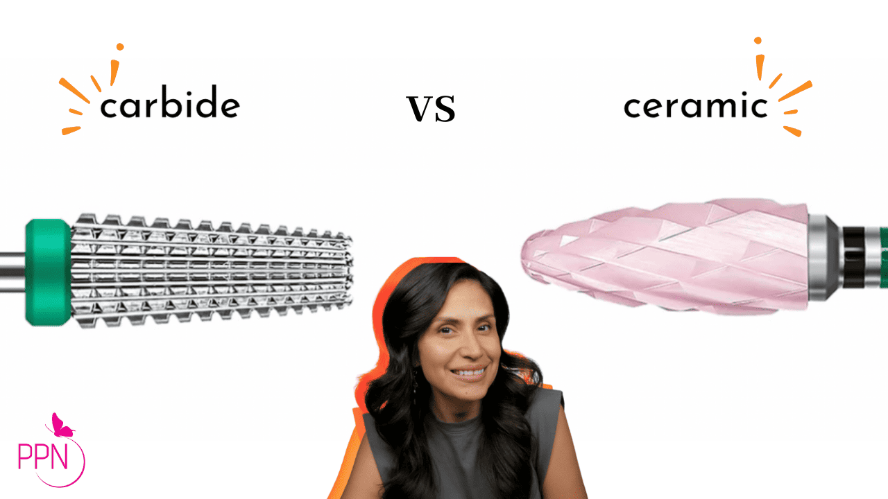 Carbide Or Ceramic Bits | Which is best for gel nails? - Paola Ponce Nails