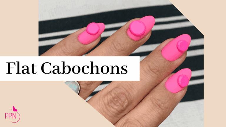 How To Flat Cabochons 3D Nail Art On Structured Gel Overlay – Paola ...